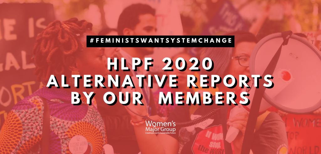 HLPF 2020 Alternative VNR Reports by Our Members - Women's Major Group